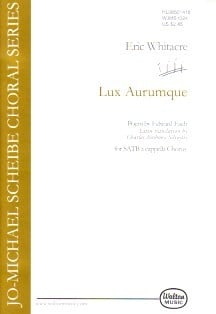 Whitacre: Lux Aurumque SATB published by Walton | Forwoods ScoreStore