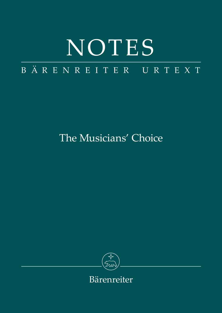 Forwoods ScoreStore | Barenreiter Notes "The Musician's Choice" Notebook