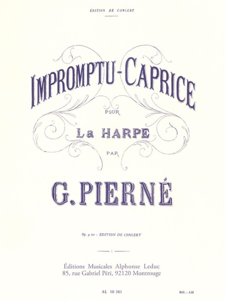 Pierne: Impromptu-Caprice for Harp published by Leduc | Forwoods ScoreStore