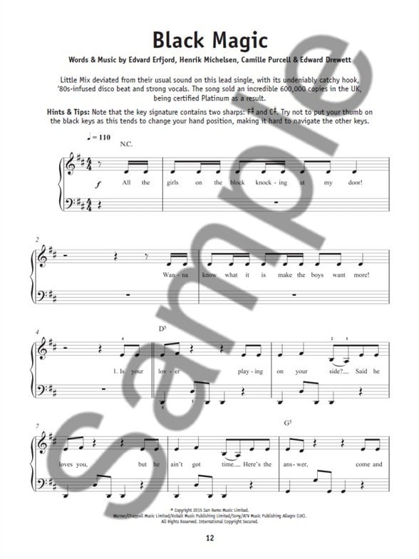 Really Easy Piano - Chart Hits Vol.2 (Spring/Summer 2016) published by ...