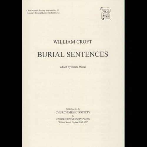 Croft: Burial Sentences SATB published by CMS | Forwoods ScoreStore
