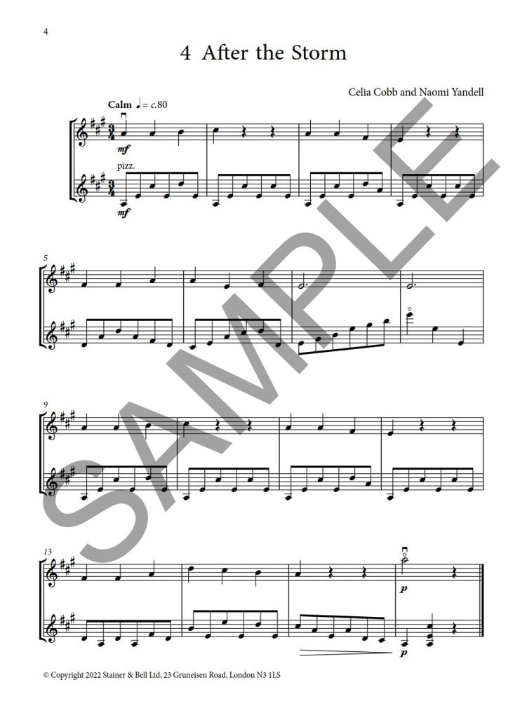 Cool Beans: Violin Duets published by Stainer & Bell | Forwoods ScoreStore