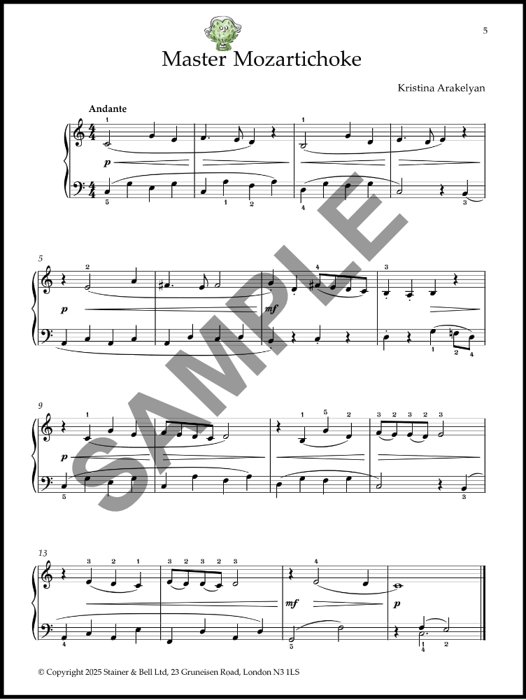 Arakelyan: The Musical Vegetable Patch for Piano published by Stainer ...