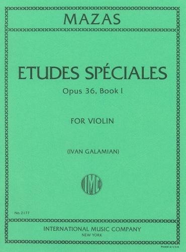 Mazas: Etudes Speciales Opus 36/1 for Violin published by IMC ...