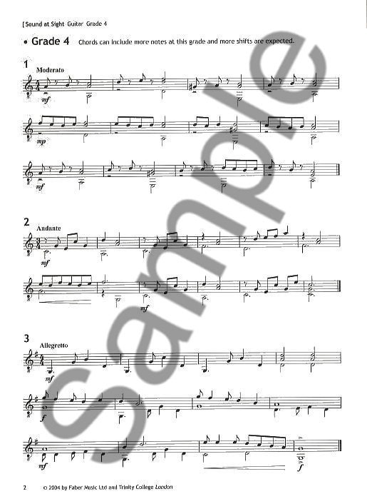 Forwoods Scorestore Sound At Sight Grade 4 8 For Guitar Published