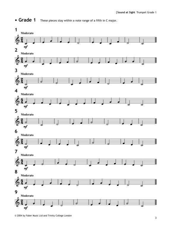 Sound At Sight Grades 1 - 8 for Trumpet published by Trinity | Forwoods ...