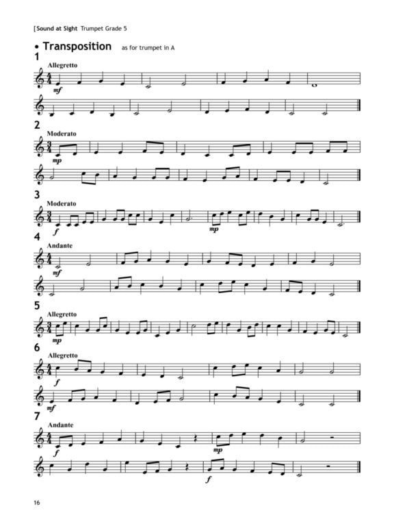 Sound At Sight Grades 1 - 8 for Trumpet published by Trinity | Forwoods ...