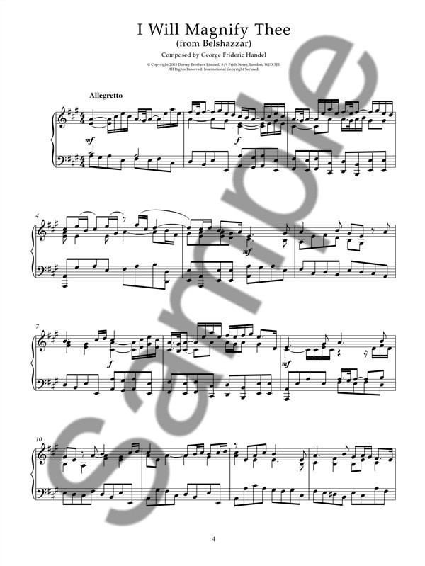 Forwoods Scorestore The Essential Collection Handel Gold For Piano