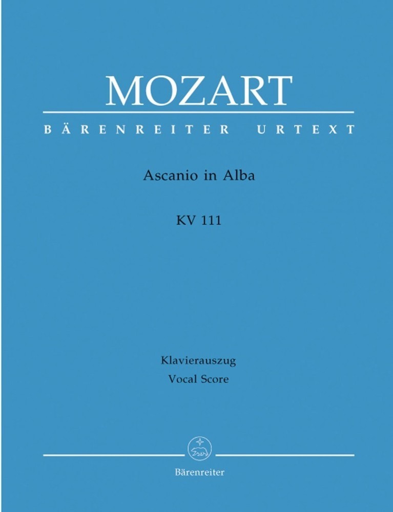 Mozart: Ascanio in Alba Festspiel in 2 parts (K111) published by ...