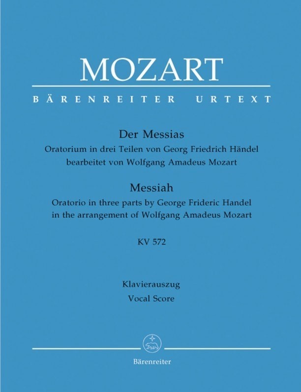 Handel (arr. Mozart): Messiah published by Barenreiter - Vocal Score ...