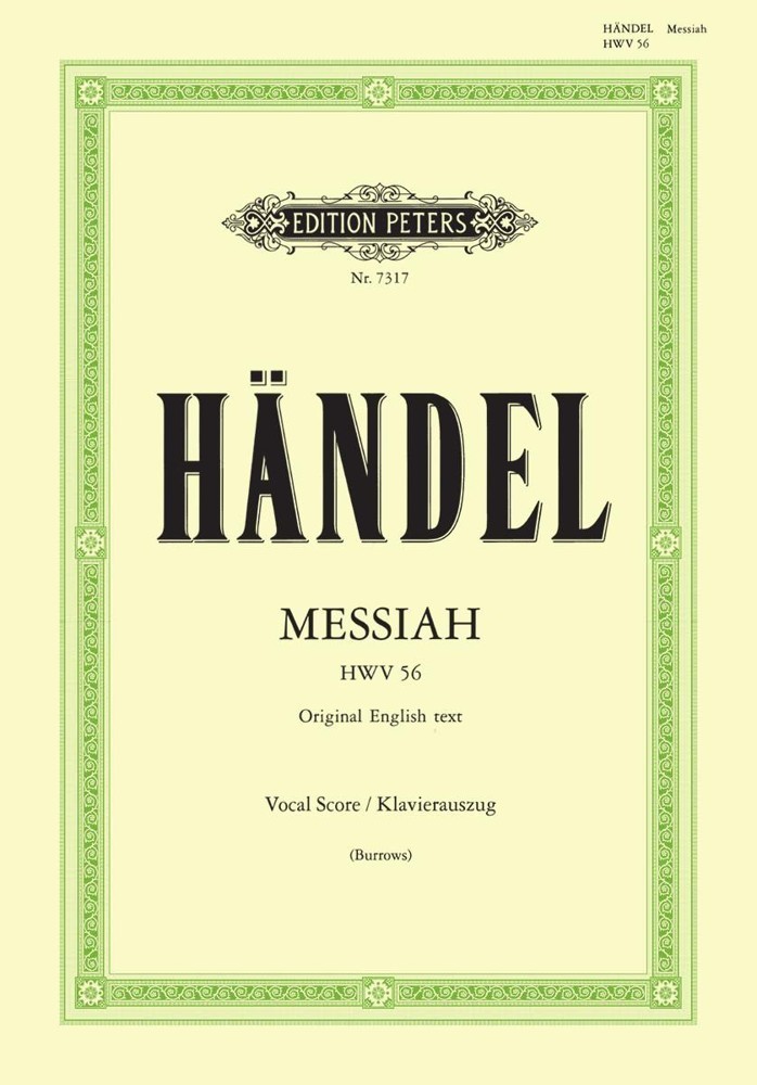 Handel: Messiah published by Peters - Vocal Score | Forwoods ScoreStore
