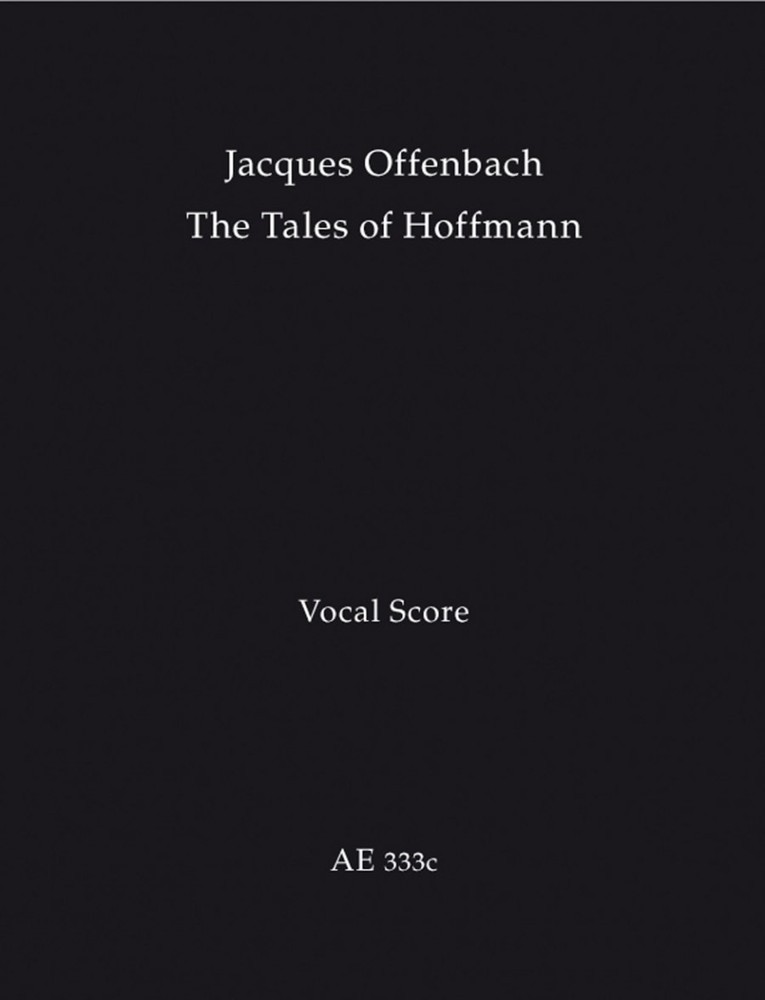 Offenbach: Tales of Hoffmann (complete opera) (Oeser) published by Barenreiter - Vocal Score ...