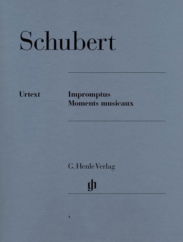 Schubert: Impromptus and Moments Musicaux for Piano published by Henle ...