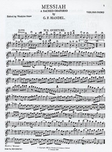 Handel: Messiah published by Novello - Full Score | Forwoods ScoreStore