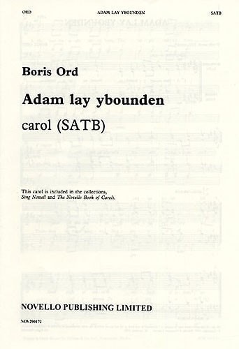 Ord: Adam Lay Ybounden published by Novello | Forwoods ScoreStore