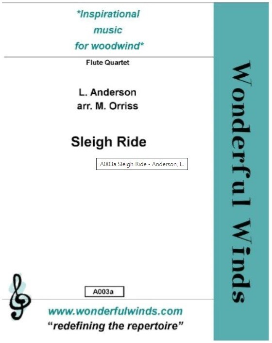 Anderson: Sleigh Ride for Flute Quartet published by Wonderful Winds ...