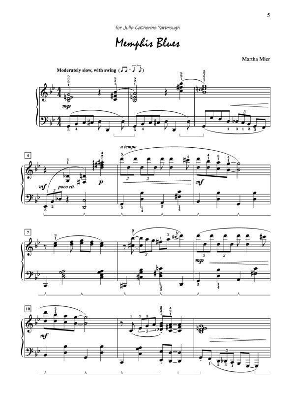 Mier: Jazz Rags and Blues Book 5 for Piano published by Alfred (Book ...