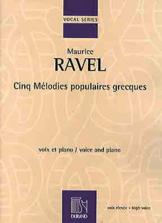 Forwoods ScoreStore | Ravel: 5 Mélodies populaires grecques for High ...