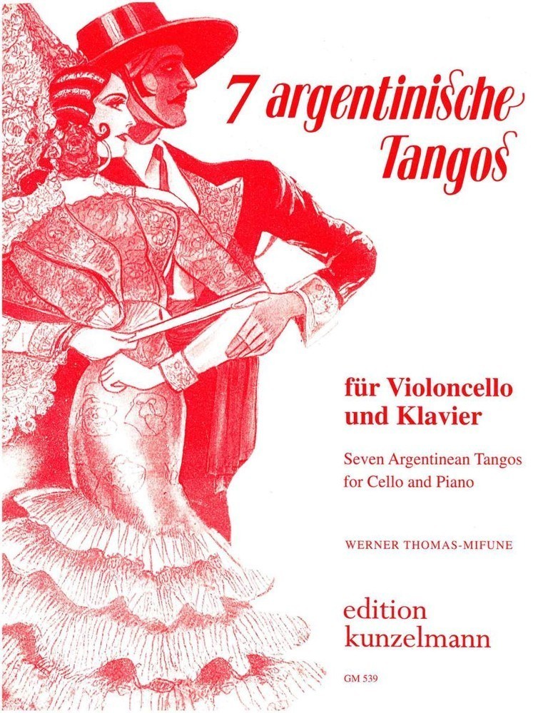 7 Argentinian Tangos for Cello & Piano published by Kunzelmann | Forwoods ScoreStore