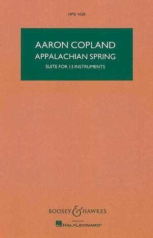 Copland: Appalachian Spring Suite for 13 Instruments (Study Score ...