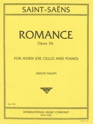 Saint-Saens: Romance Opus 67 for French Horn or Cello published by IMC ...