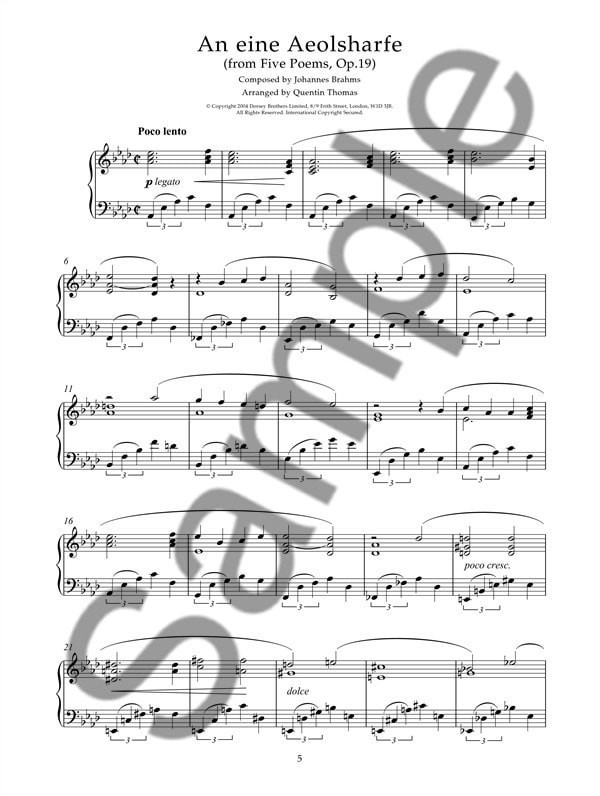 Forwoods Scorestore The Essential Collection Brahms Gold For Piano